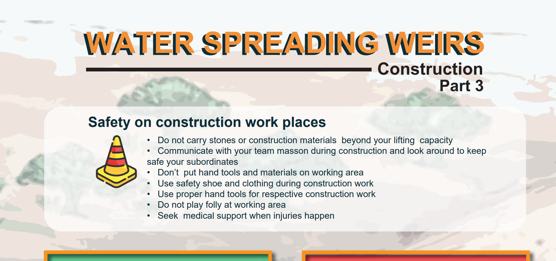 Water Spreading Weir, Do's and Don'ts Poster - Part C - DREAM for Dry Lowlands